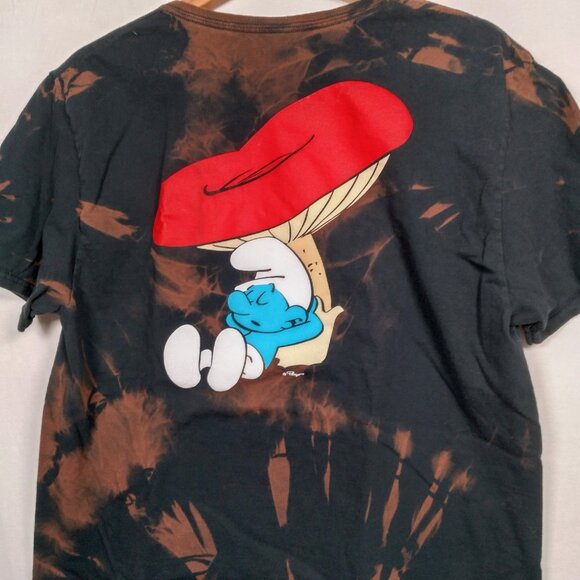 C Life Group | Shirts | The Smurfs Shirt Medium Lazy Smurf Black Bleach ...
